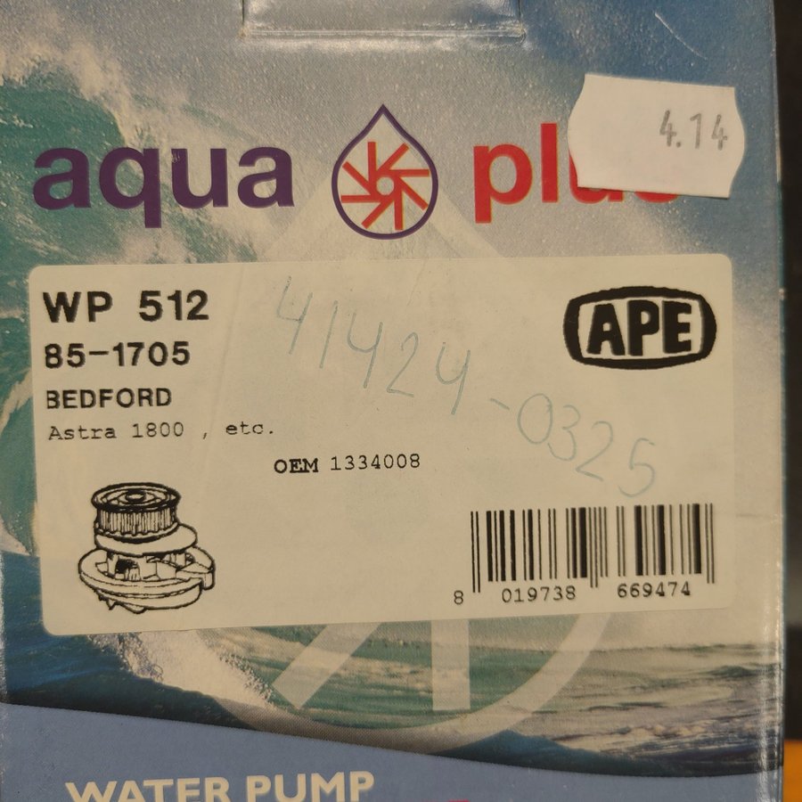 Vattenpump Opel | Köp på Tradera (704329435)