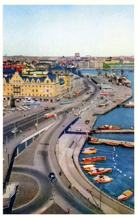 Stockholmsbilder Slussen och Skeppsbron - fint .. | Köp på Tradera (707654495)