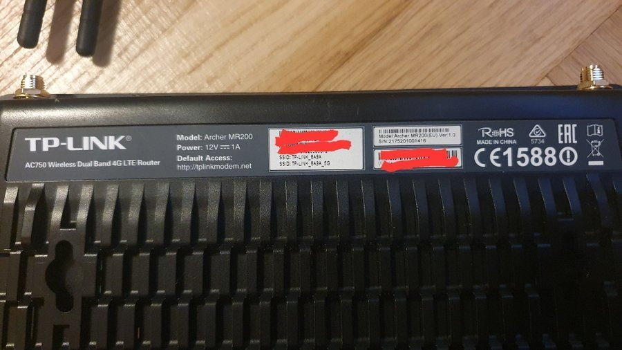 TP-link MR200 4g router fungerar med Tele2 simk.. | Köp på Tradera ...