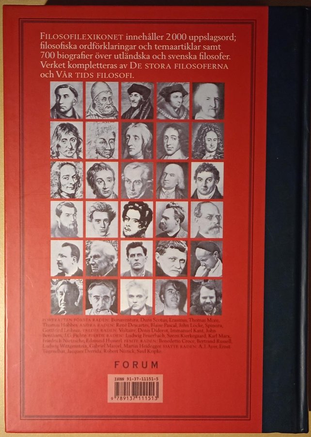 Filosofilexikonet: filosofer och.. | Köp från Tänkvärld på Tradera ...