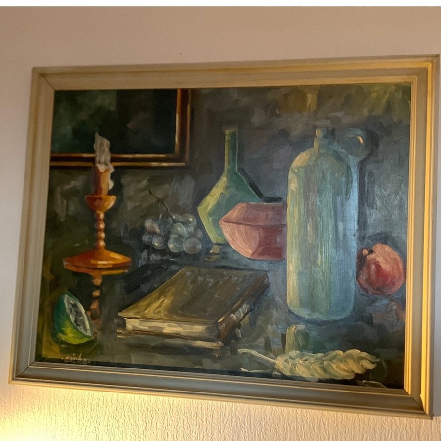 VINTAGE VACKER MÅLNING H Eicke Thomsen olja på .. | Köp på Tradera ...