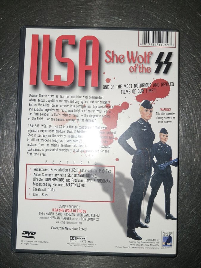 Ilsa: She Wolf of the SS - DVD - Anchor Bay | Köp på Tradera (706201559)