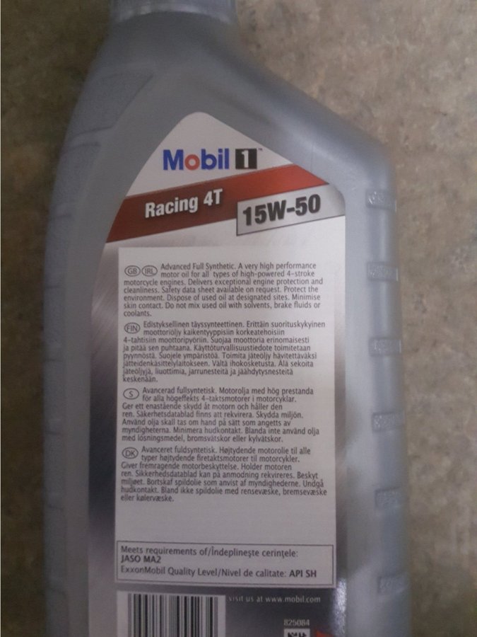 Mobil 1 Racing 4T 15W-50 1L | Köp från BmsR på Tradera (591468609)