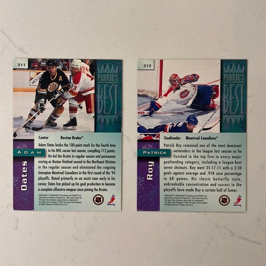 Parkhurst's Best Hockeykort - Jagr, Lemieux, Ro.. | Köp på Tradera ...
