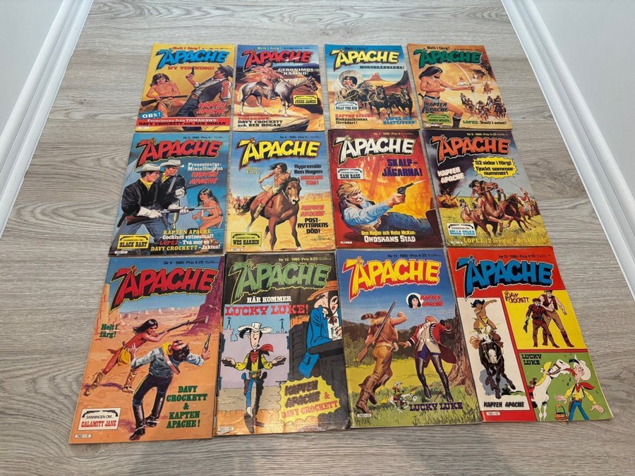 Samling av Apache serietidningar, 1980 - Nr : 1.. | Köp på Tradera ...