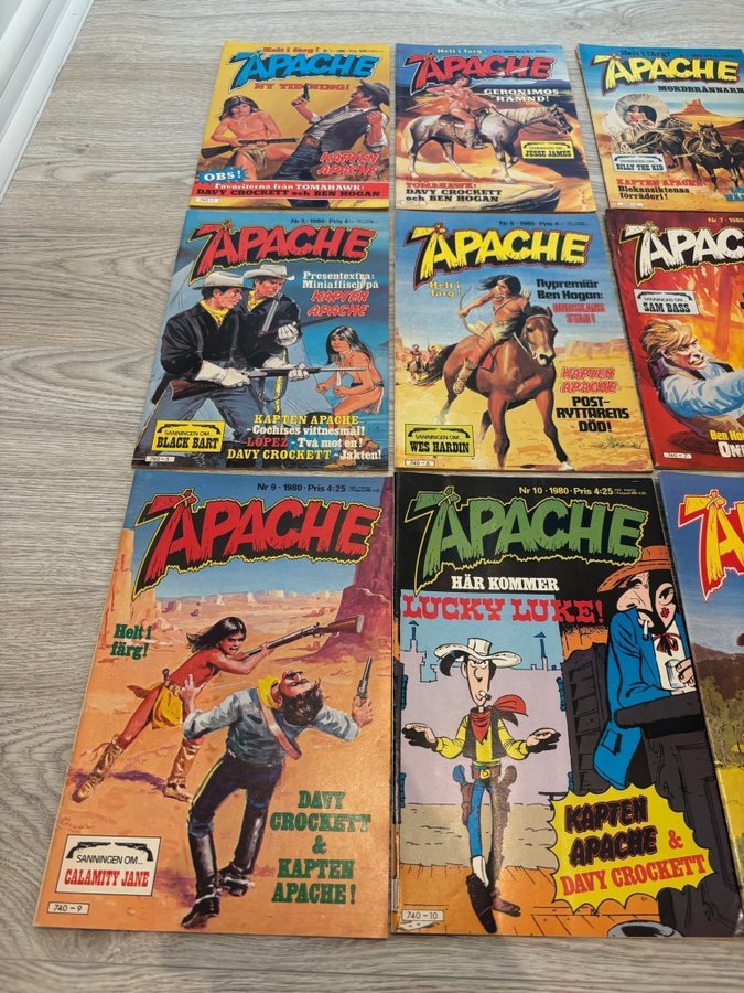 Samling av Apache serietidningar, 1980 - Nr : 1.. | Köp på Tradera ...
