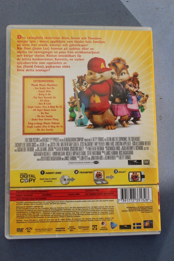 Alvin Och Gänget 2 Dvd Mkt Fint Skick Köp På Tradera 618846875
