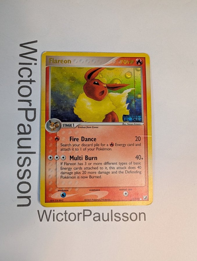 Flareon [Reverse Holo] 5/115 - Unseen Forces | Köp på Tradera (733704639)