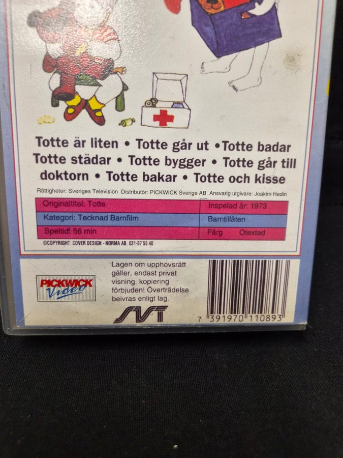 Se produkter som liknar Gunilla Woldes Totte VHS på Tradera (721720840)