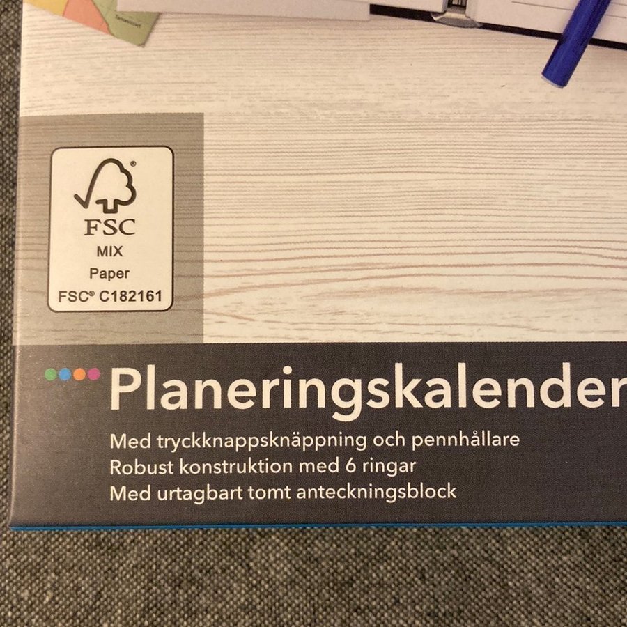 Planeringskalender konstläder 2026 2027 Svart F.. | Köp på Tradera ...