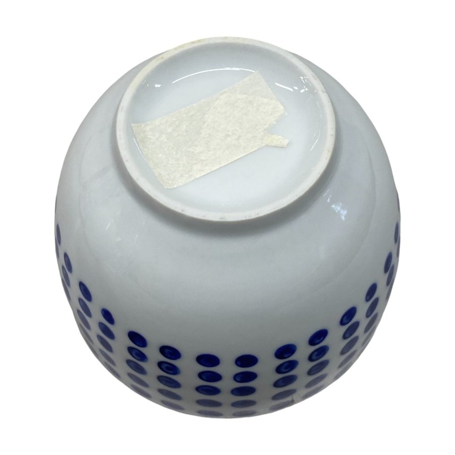 Skål Blå/Vit Design Prickig Vintage | Köp från Footly på Tradera ...