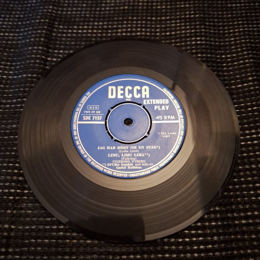 Decca - Jag Har Hört Om En Stad / Limu, Limu Li.. | Köp på Tradera (708796448)