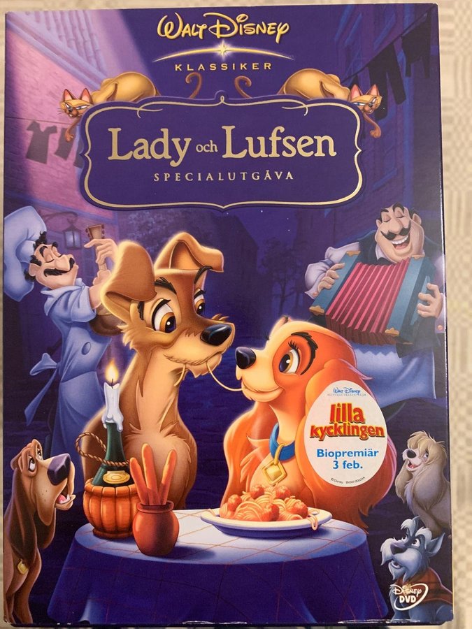LADY OCH LUFSEN. SPECIALUTGÅVA. WALT DISNEY KLASS.. | Köp från ...