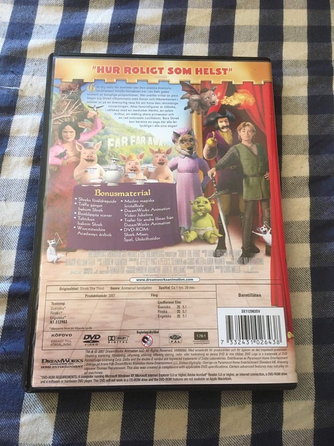 Shrek den tredje - svenska dvd barn ungdom drea.. | Köp på Tradera ...