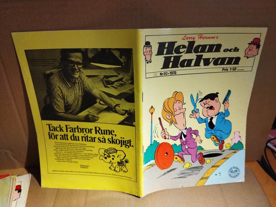 Helan och Halvan 1970 nr 80, V.. | Köp från Vinylcomics på Tradera (575243004)