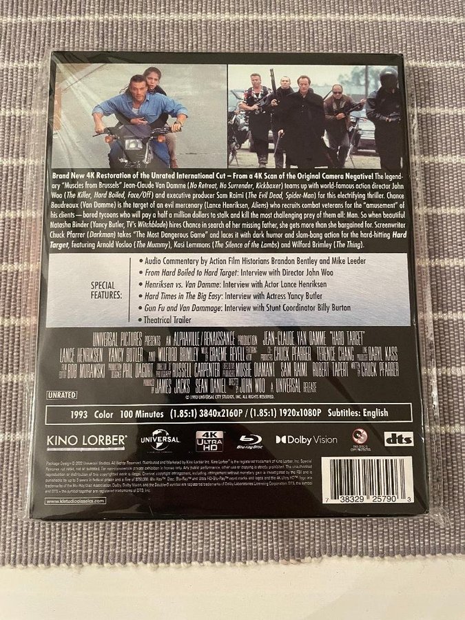 Hard Target 4K Blu-ray - Kino Lorber (med slipc.. | Köp på Tradera ...