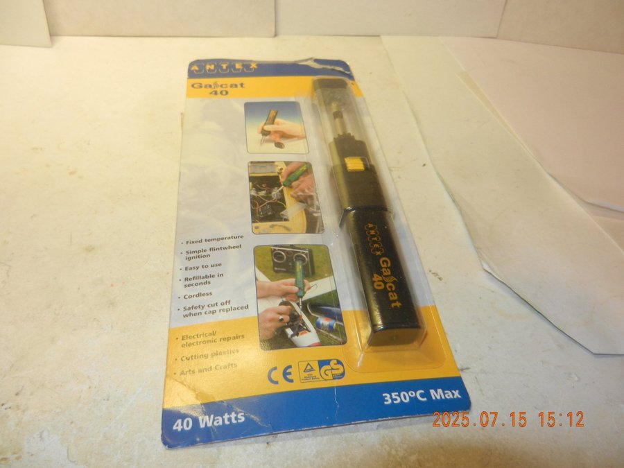 Gascat 40 Butane Gas Soldering. 40 Watt. Max 35.. | Köp på Tradera ...