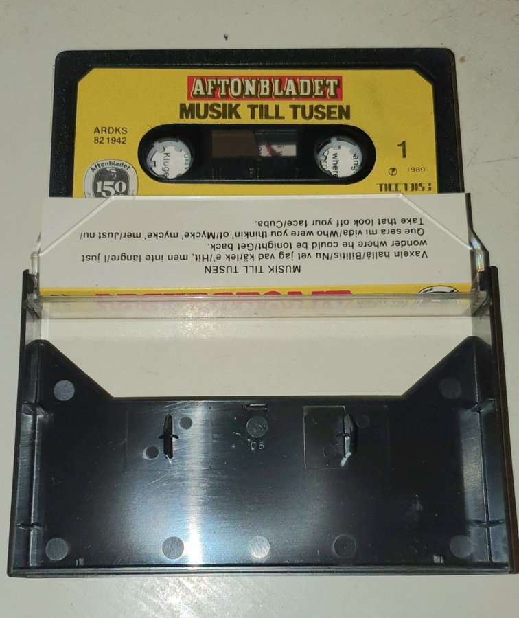 Retro Kassettband: Aftonbladets "Musik till tus.. | Köp på Tradera ...