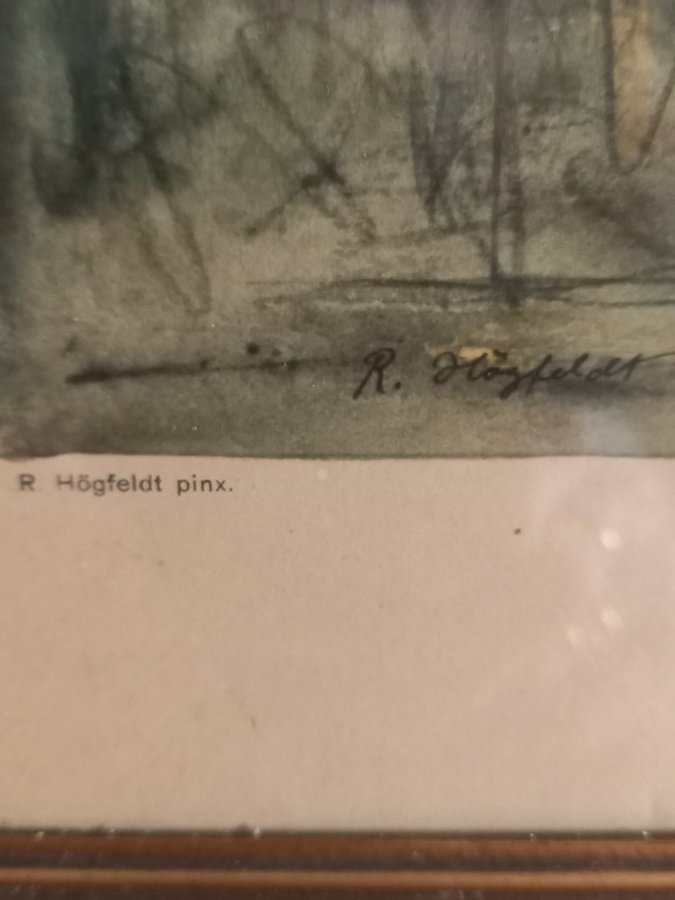 Äldre Litografi Tavla R. Högfeldt. körsång i sk.. | Köp på Tradera ...