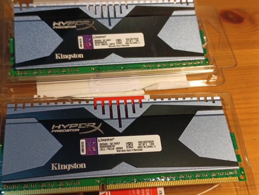 Kingston HyperX Predator 2x4GB DDR3 RAM | Köp på Tradera (708677177)