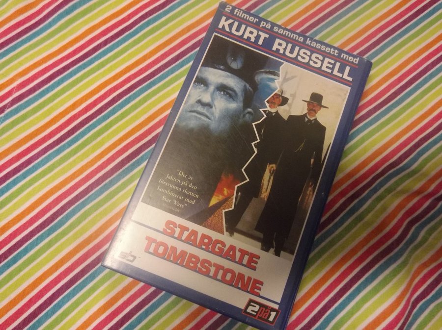 Stargate & Tombstone, 2 filmer på samma kassett.. | Köp på Tradera ...