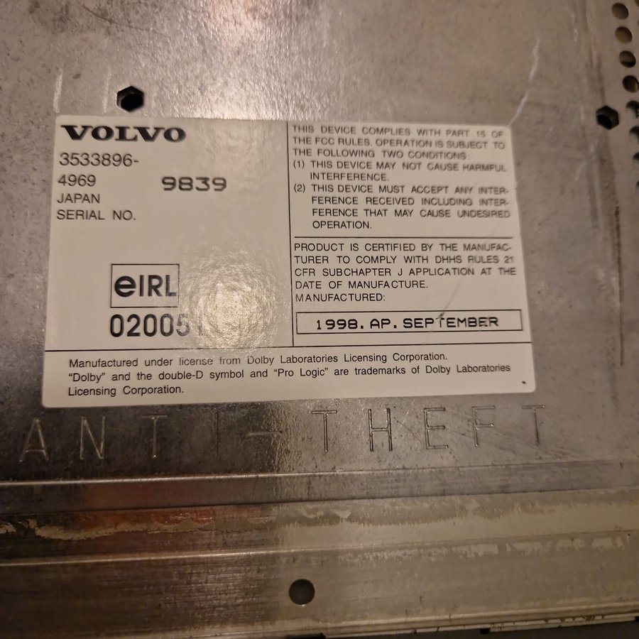 Volvo SC-901 Bilradio | Köp på Tradera (713688155)
