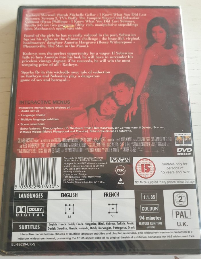 En djävulsk romans/ Cruel Intentions (1999) - I.. | Köp på Tradera (694478323)