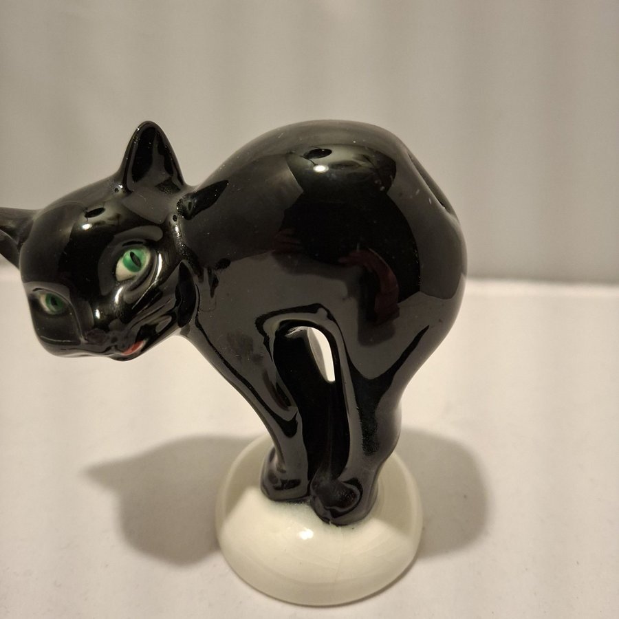 Goebels Söt Svart katt med träsvans 1950 talet. | Köp på Tradera ...