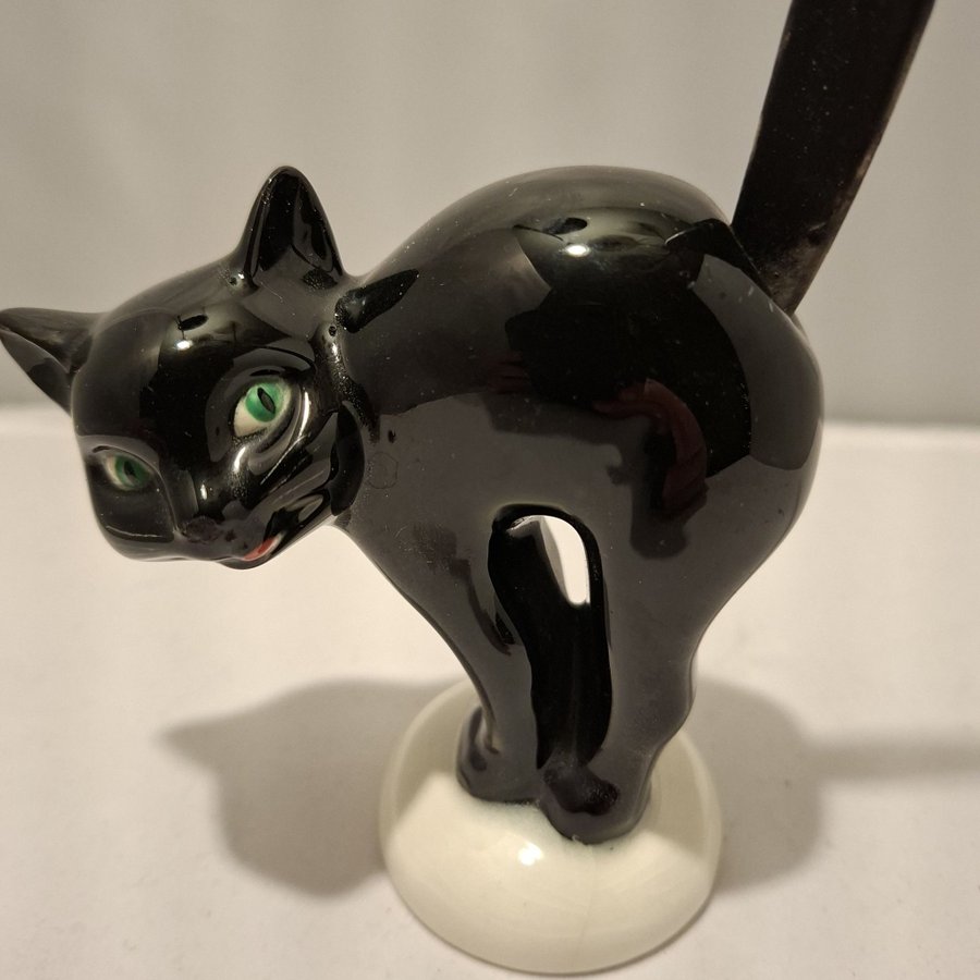 Goebels Söt Svart katt med träsvans 1950 talet. | Köp på Tradera ...