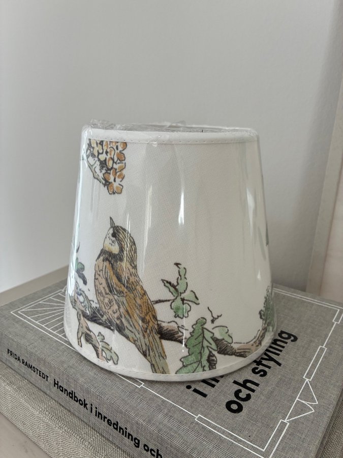 Lampskärm~Fågel på kvist~Linne~Sommar~Sekelskif.. | Köp på Tradera ...