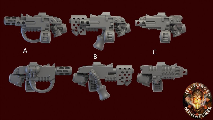 30k / 40k Bits - 5x Cataphractii Combi-Weapons | Köp på Tradera (573265994)