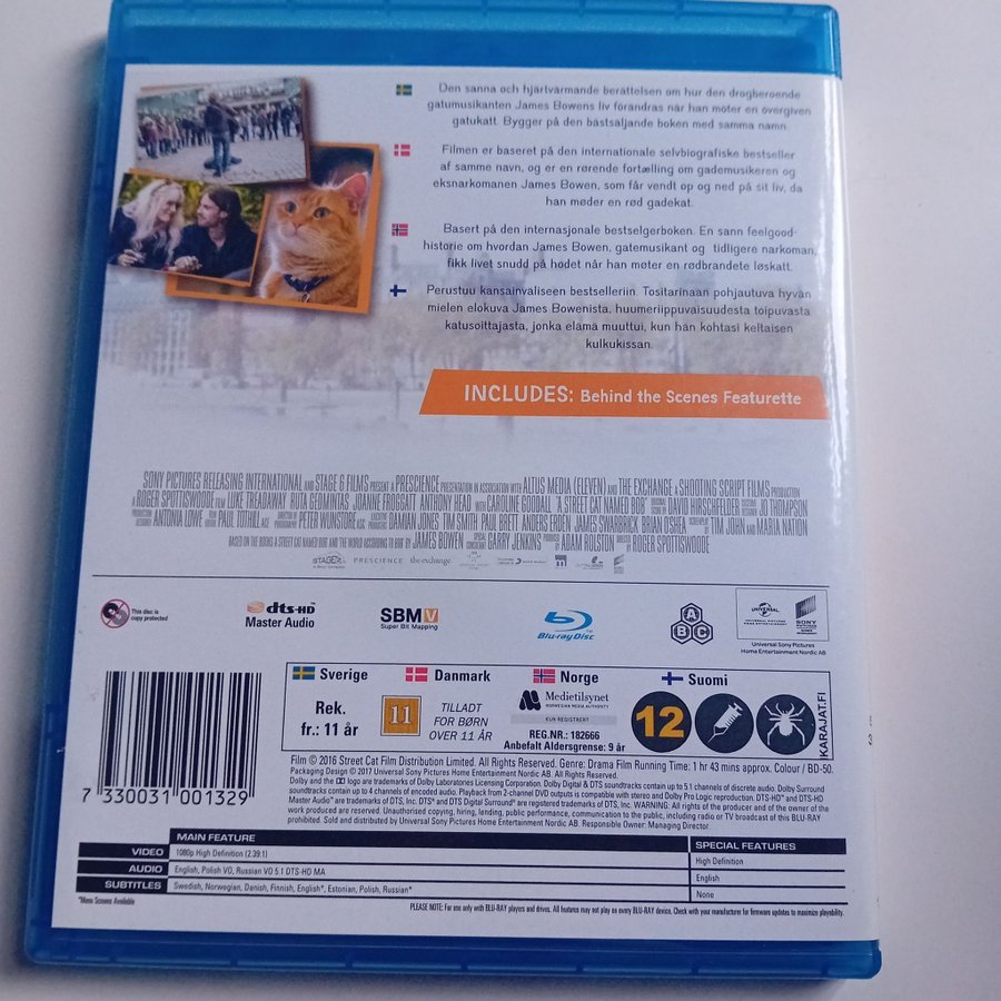 A Street Cat Named Bob - Blu-ray | Köp på Tradera (711339152)