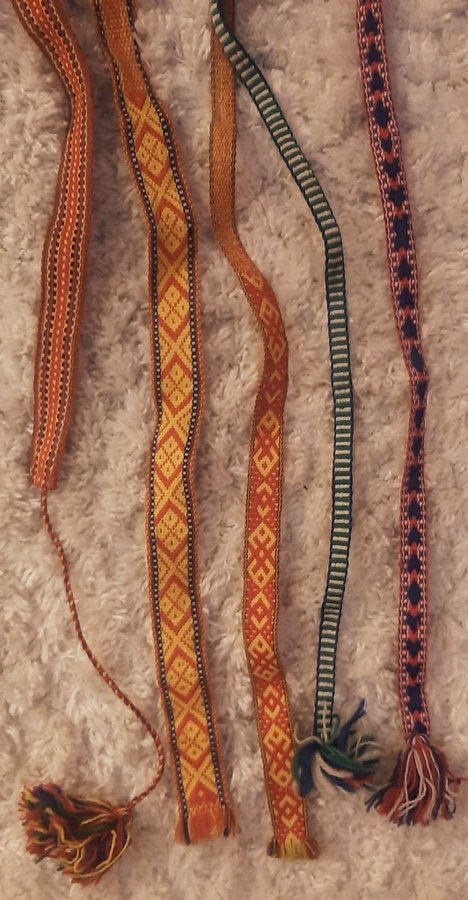 5st VÄVDA SAMISKA BAND | Köp på Tradera (700831305)