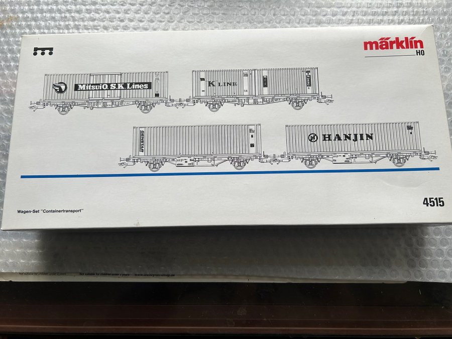 Märklin H0 4515 Vagnset "Containertransport" | Köp på Tradera (734383800)