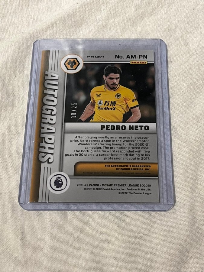 Pedro Neto /25 Autograph - Wolverhampton Wander.. | Köp på Tradera ...