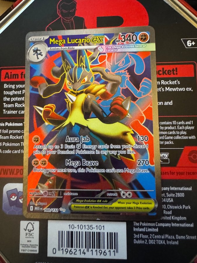 Mega Lucario EX 160/132 Mega Evolutions | Köp på Tradera (702042171)