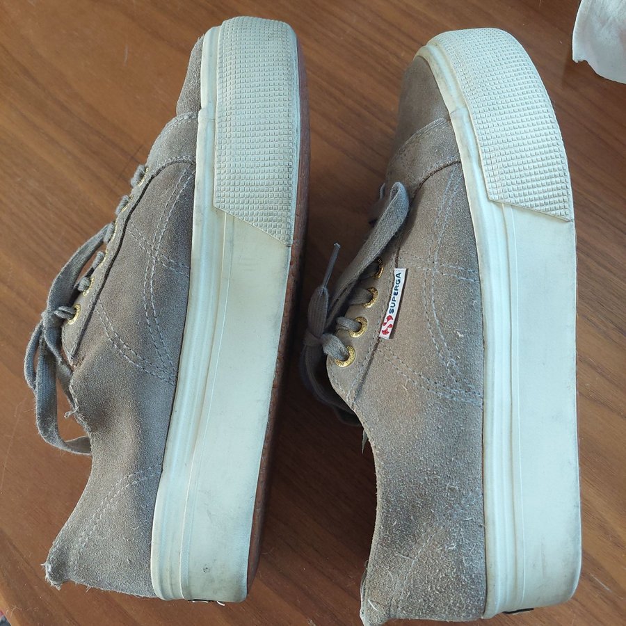 Superga Platform Sneakers Grå 39 | Köp på Tradera (713540367)