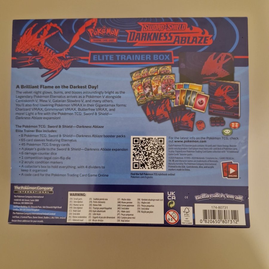 Pokémon Sword & Shield Darkness Ablaze Elite Tr.. | Köp på Tradera ...
