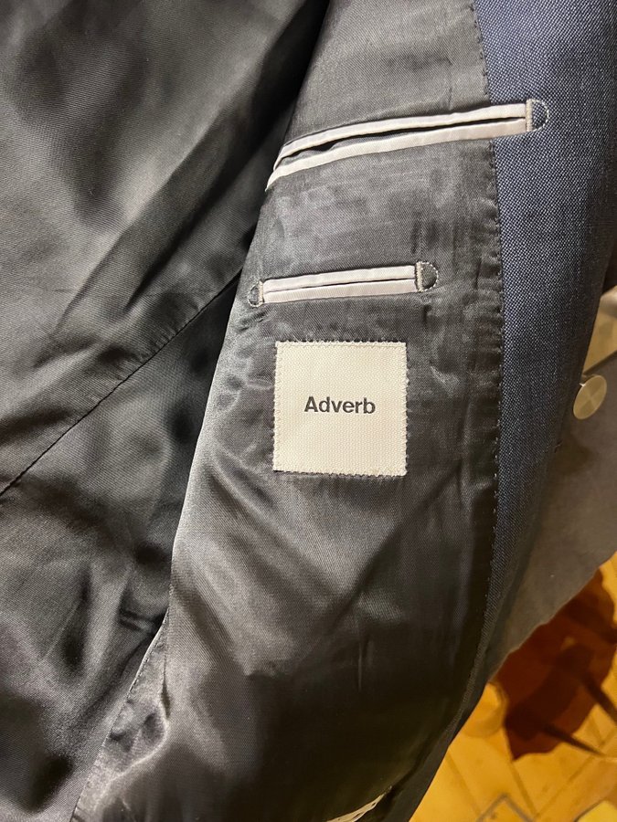 Adverb blå kavaj, storlek 48 | Köp på Tradera (712380869)