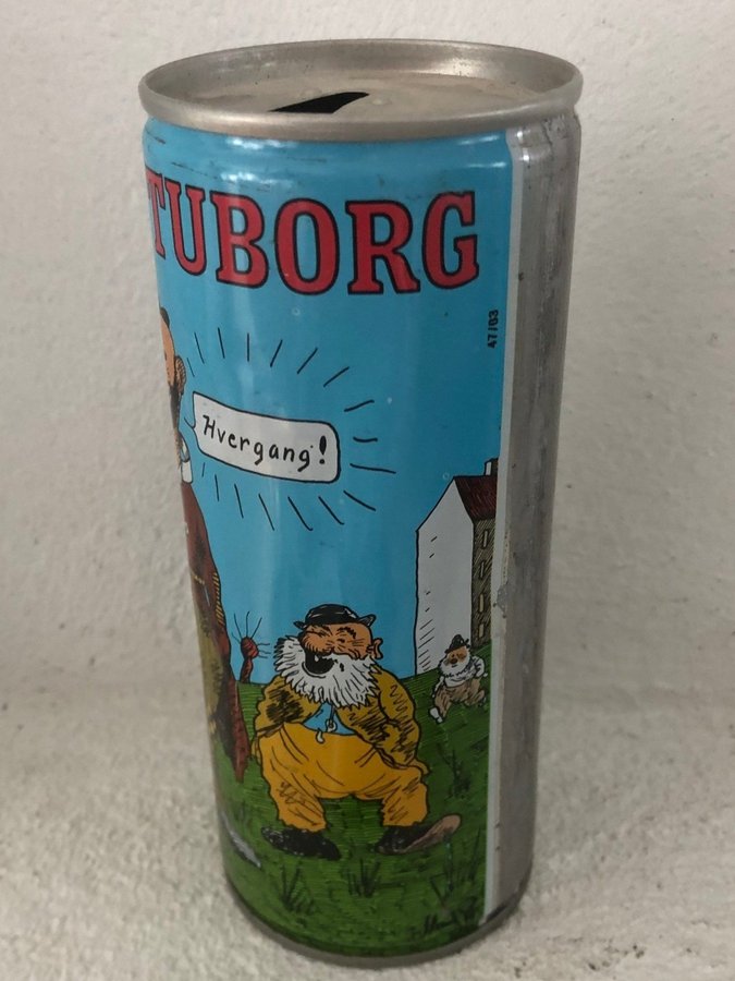 Tuborg "Perikles" Hvergang Reklam öl burk 70 tal | Köp på Tradera ...