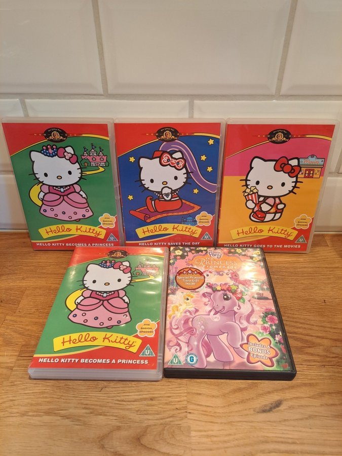 Hello Kitty och My Little Pony DVD-filmer | Köp på Tradera (704034451)