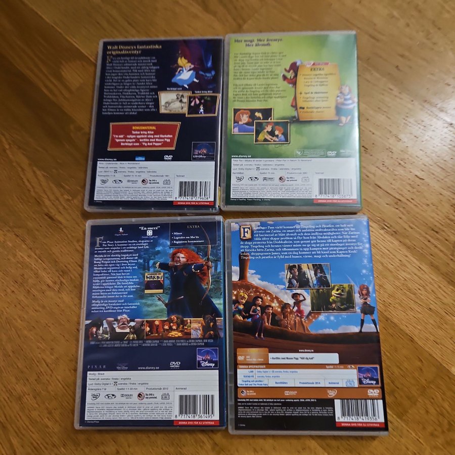 Disney DVD-filmer: Alice i Underlandet, Peter P.. | Köp på Tradera ...