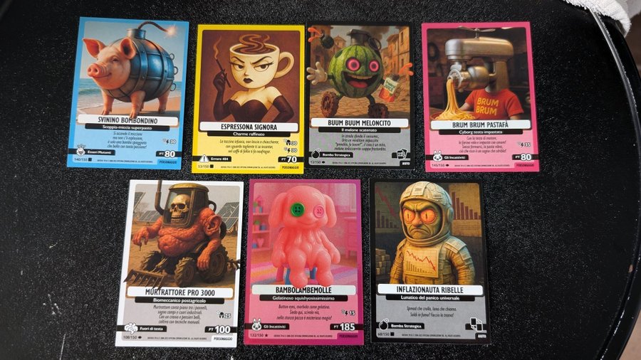 Italian Brainrot samlarkort, 7-pack. Förseglad .. | Köp på Tradera ...