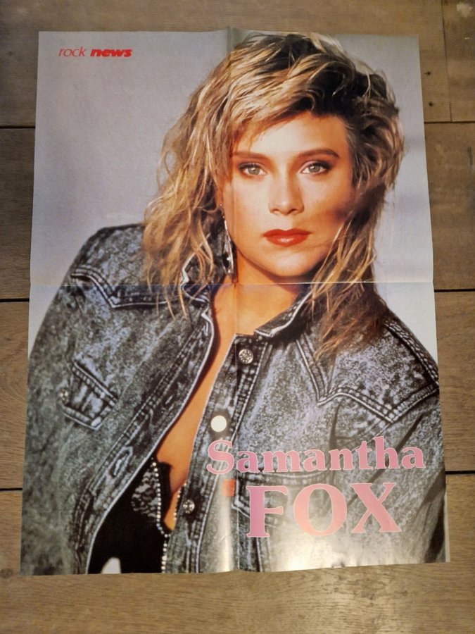 Samantha Fox / Black - Very rare poster from Fr.. | Köp på Tradera ...