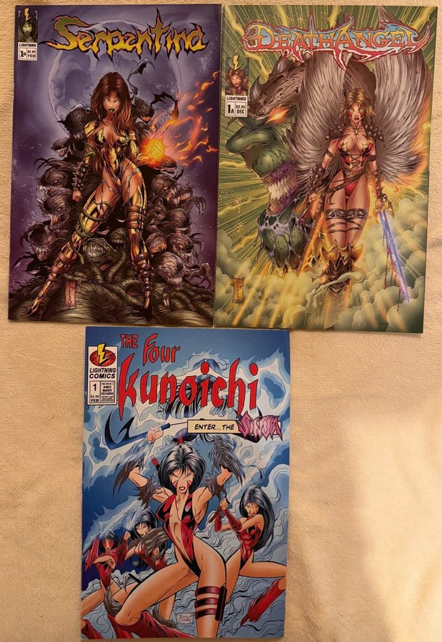 5 lösnummer • Lightning Comics • Sinthia, Serpe.. | Köp på Tradera ...