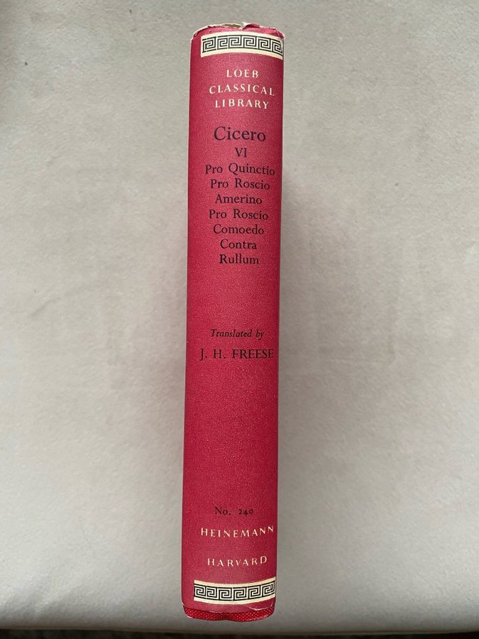 Cicero VI: Pro Quinctio, Pro Roscio Amerino, Pr.. | Köp på Tradera ...
