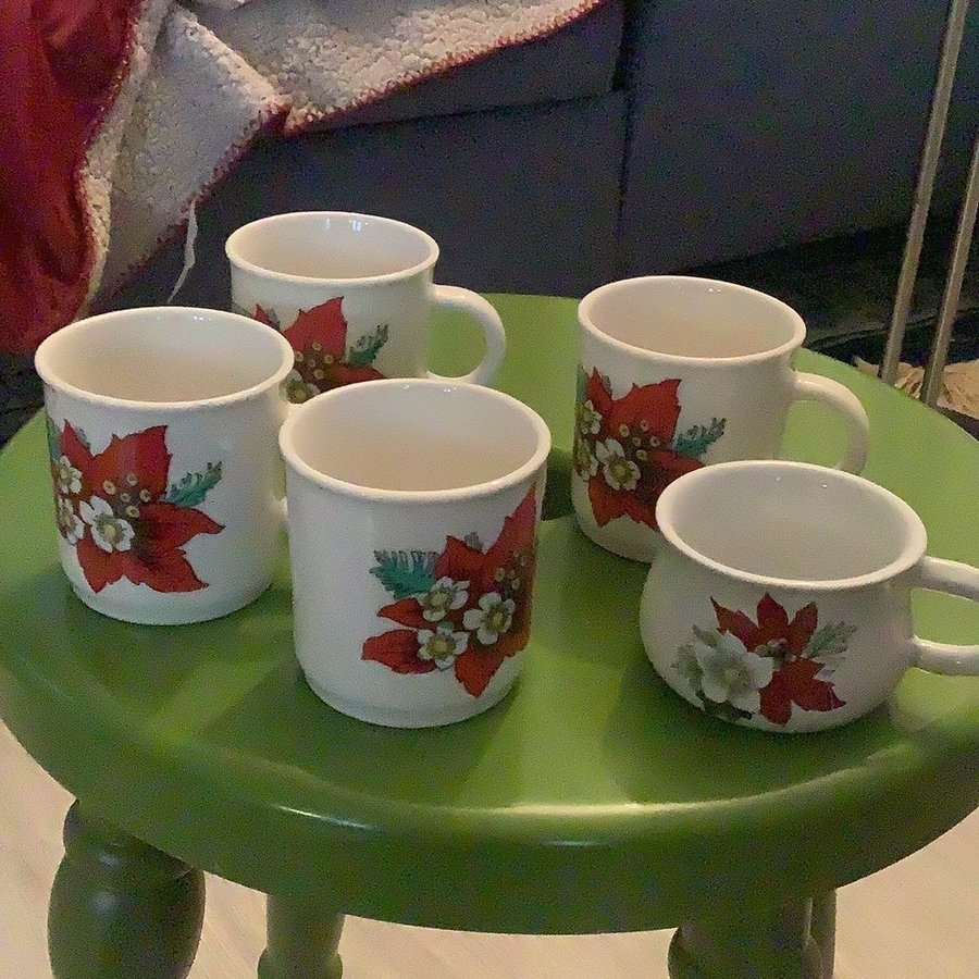 4 st Glöggmuggar tomte jul advent glögg muggar .. | Köp på Tradera ...