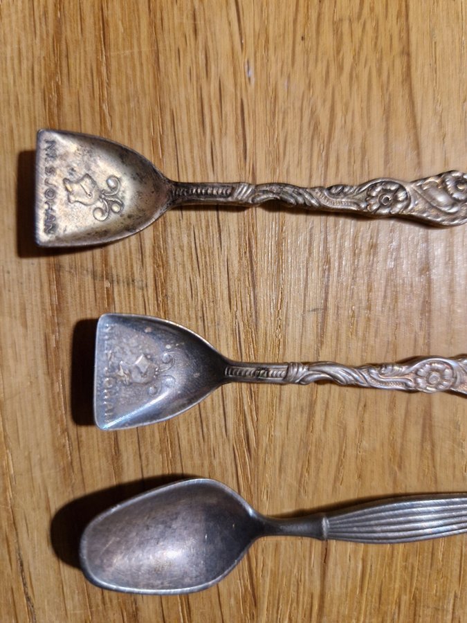 Tre nysilver saltskedar ALP och frigast plet Ni.. | Köp på Tradera ...