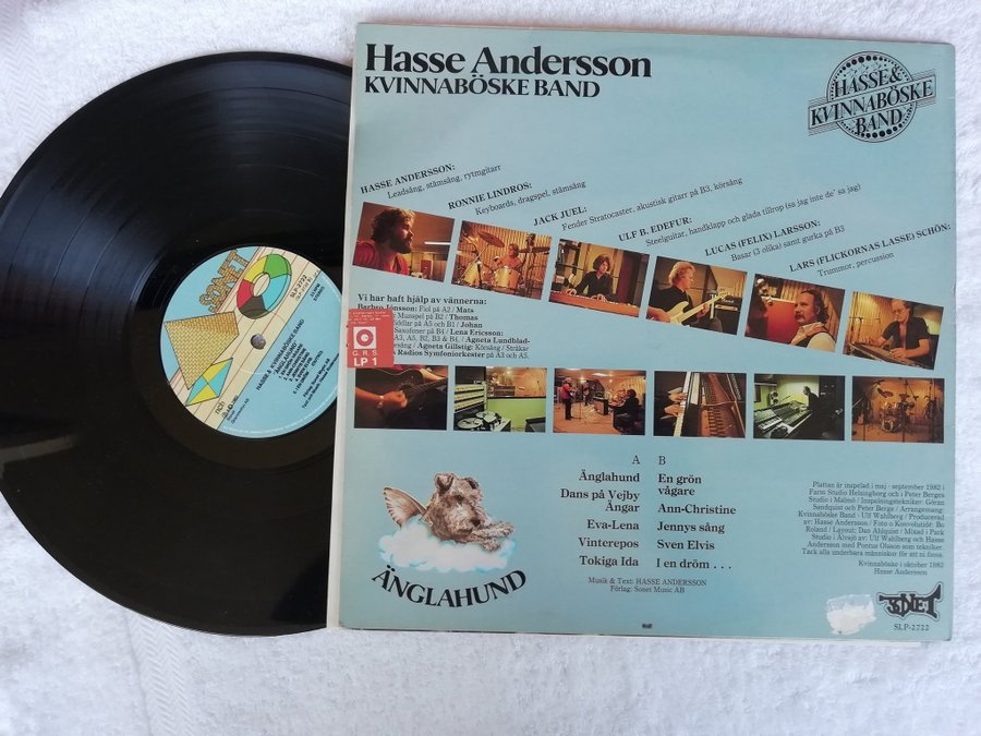 HASSE ANDERSSON 2 st. LP-skivor från 1982-1983.