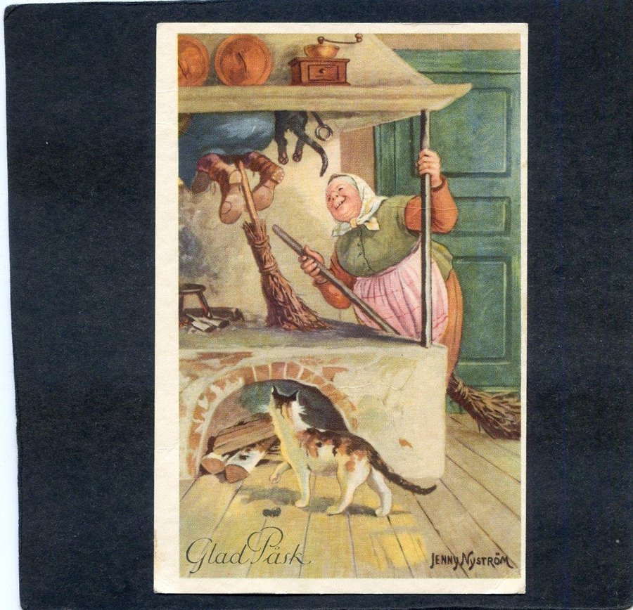 Glad Påsk Påskkärring .. | Köp från LindbladCartophilia på Tradera ...